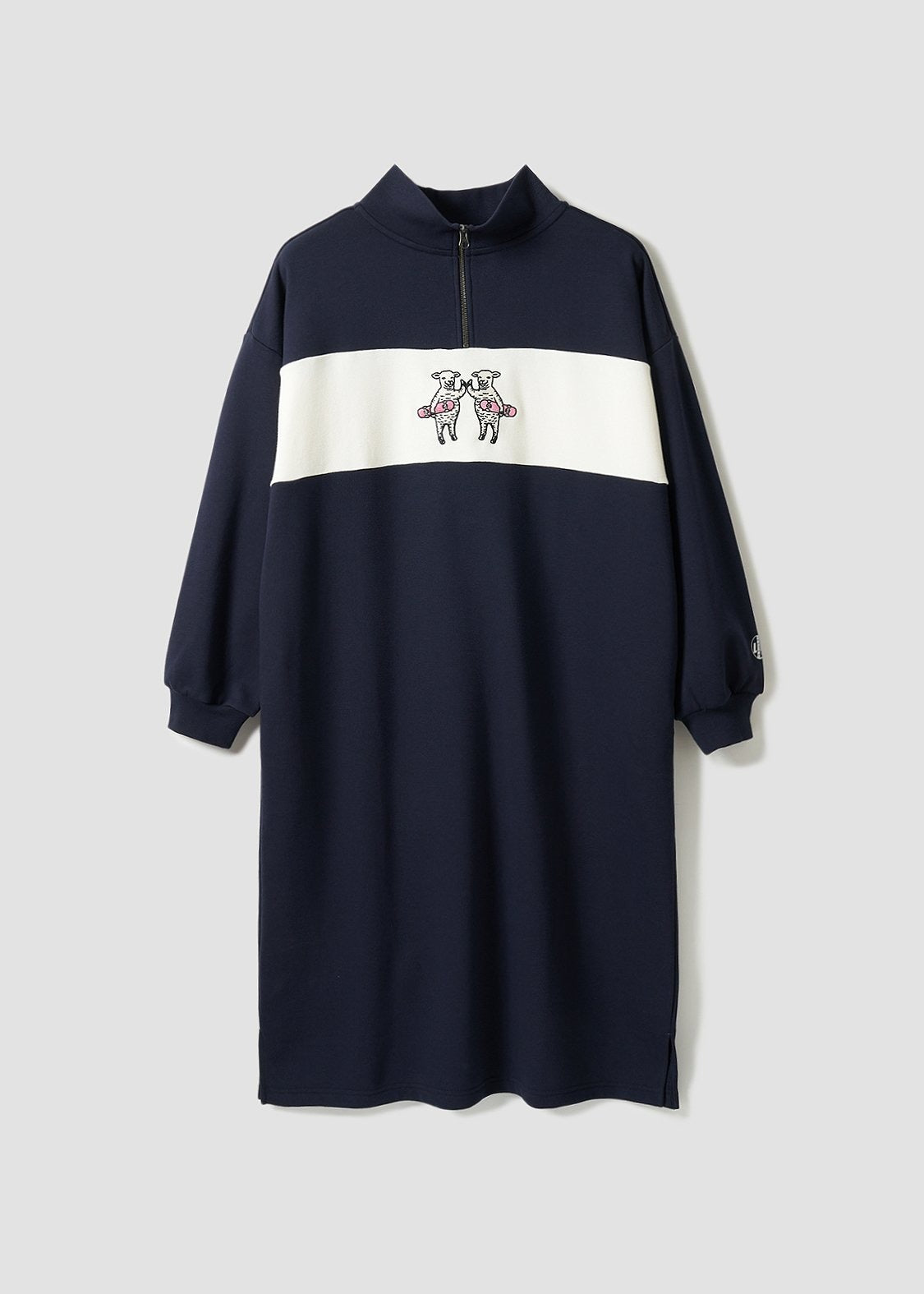 Half Zip Sweat One-Piece (Lamb Chop Skate) – Via Artists